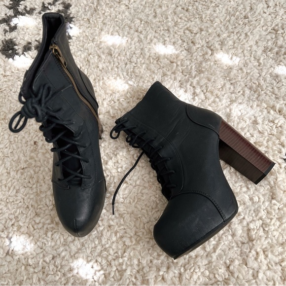 h&m divided | Shoes | Blk Platform Boots 6 | Poshmark